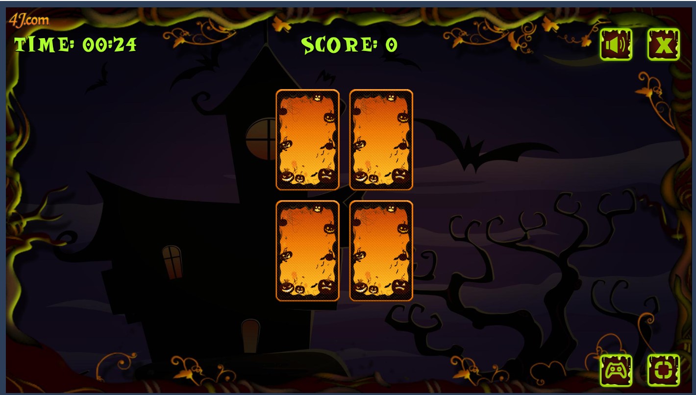 Halloween Memory - Card Game Online